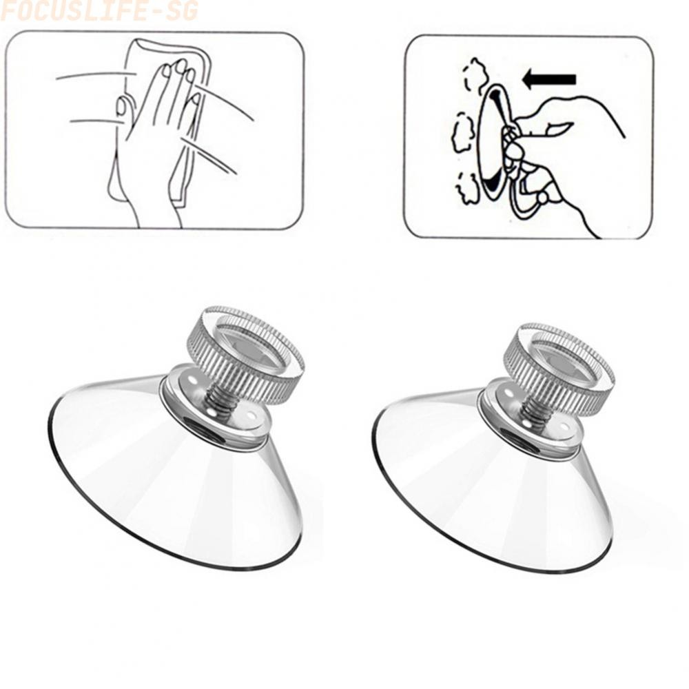 Plastic Suction Cup with Clear Suction Pad 40mm Thumb Screw Nut (4 Pack ...