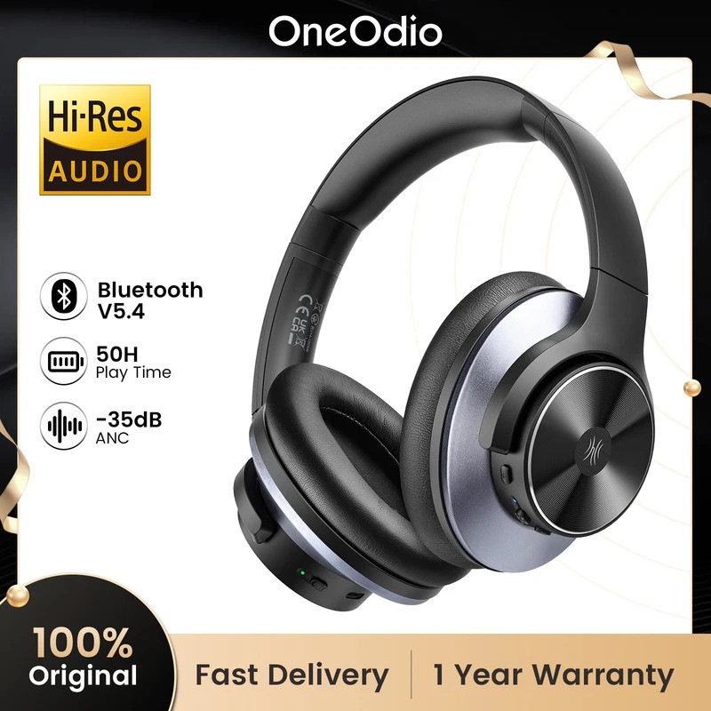 Oneodio A10 Hybrid Active Noise Cancelling Headphones Bluetooth With Hi ...