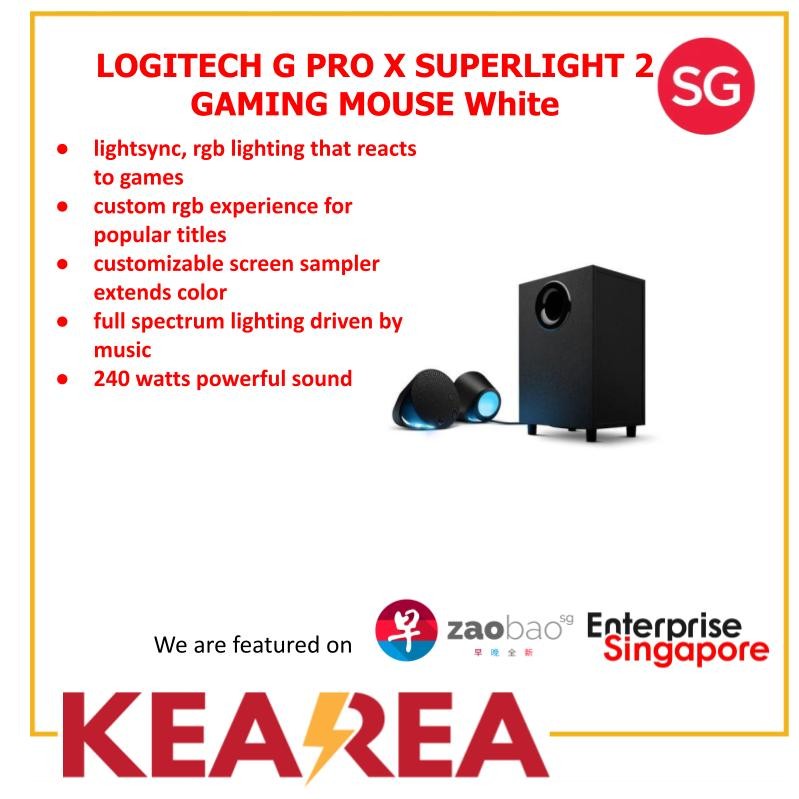 Logitech G560 RGB PC Gaming Speakers with Game-Driven Lighting,240 ...