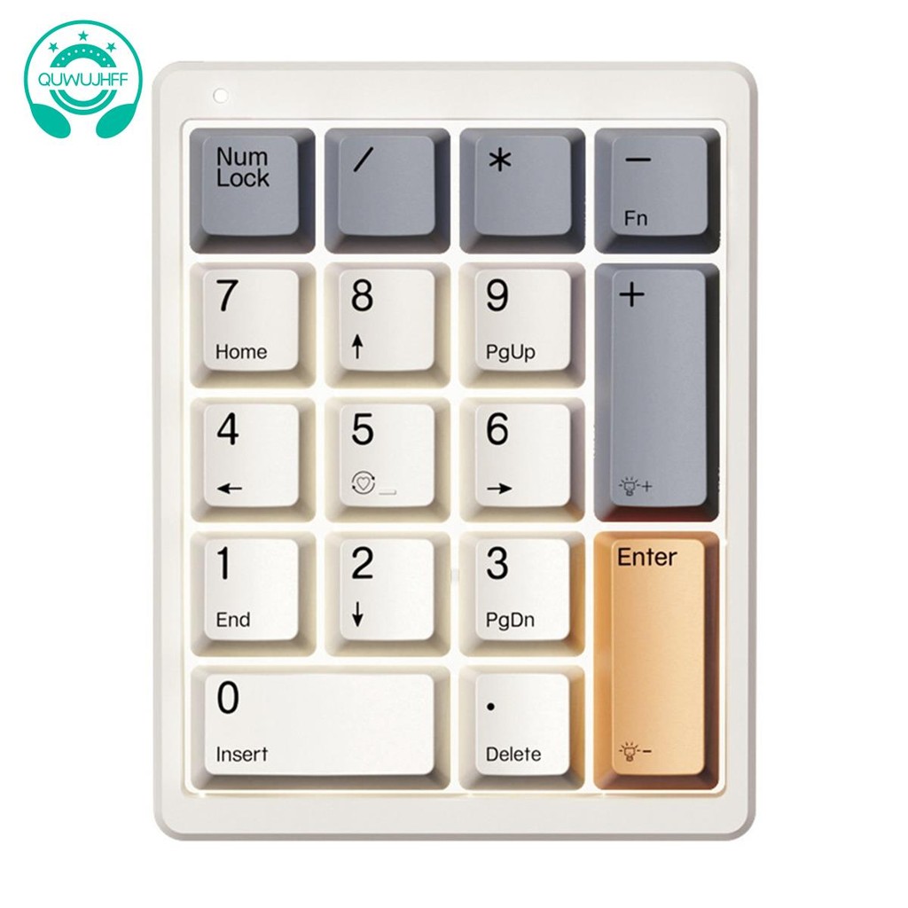 17 Keys Type C Wired Number Pad Mechanical Numeric Keypad Numpad Gaming ...