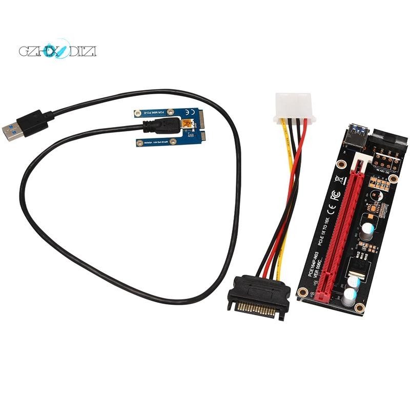 Mini PCIe to PCI Express 16X Riser for Laptop External image Card BTC ...
