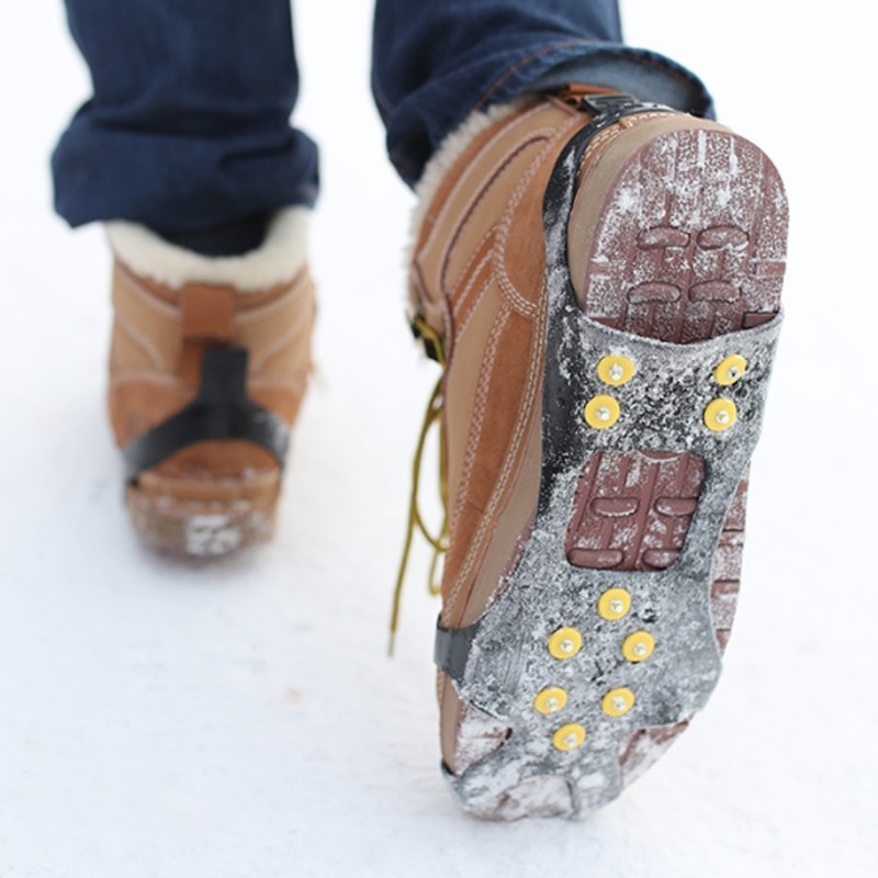 TO 10 Teeth Ice Snow Grip Teeth Grippers Nonslip Ice Grippers Hiking ...