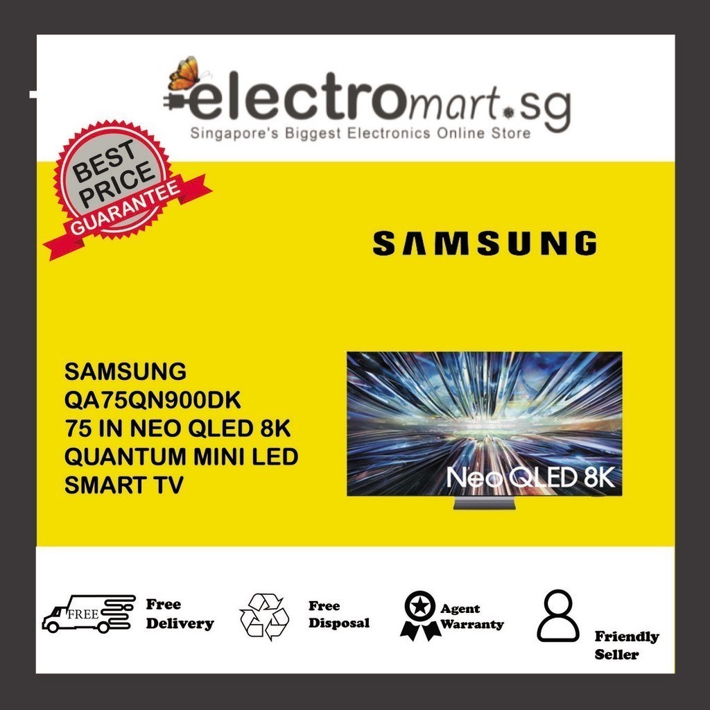 SAMSUNG QA75QN900DK 75 IN NEO QLED 8K QUANTUM MINI LED SMART TV Brand ...
