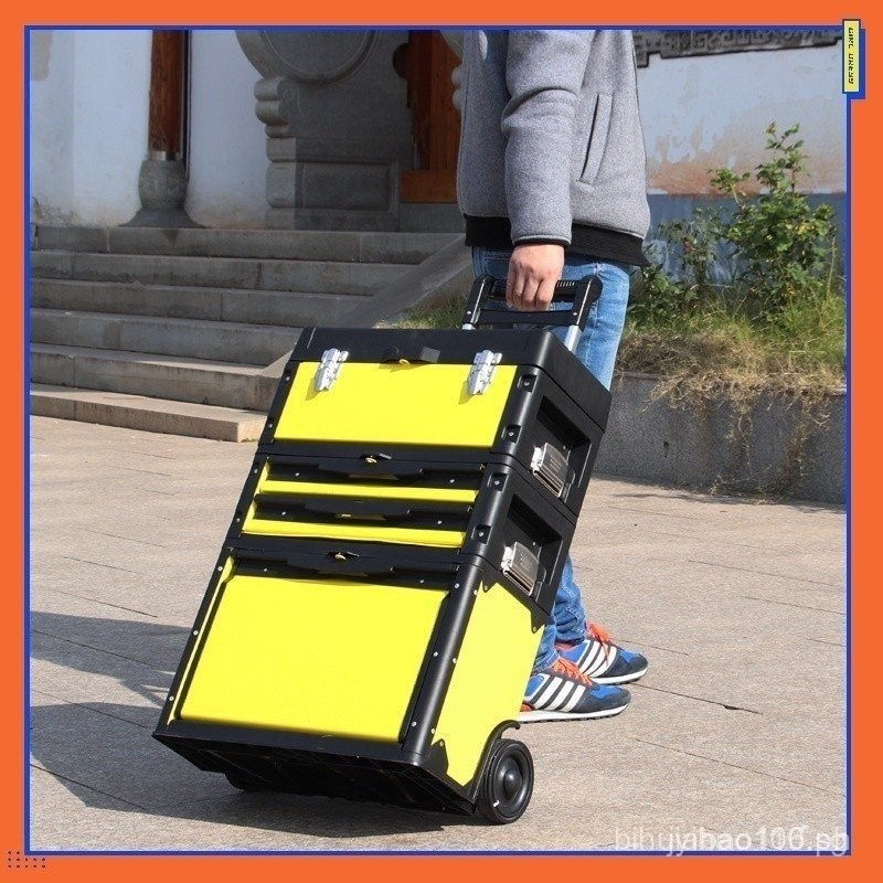 Three-layer Separate Portable Multi-function Trolley Toolbox Portable ...