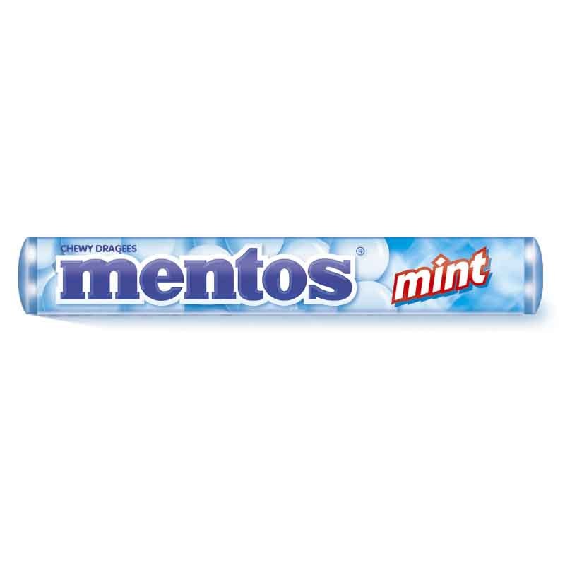 Mentos Chewy Candy Roll Mint 37g | Shopee Singapore