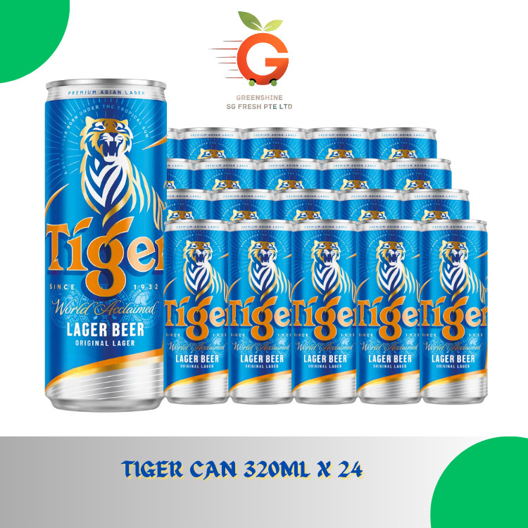 [GreenshineSg] Tiger Beer 320ml x 24 | Shopee Singapore
