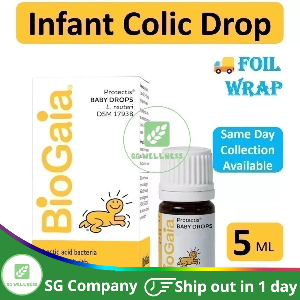 👍BioGaia Protectis Baby Drops 5mL Infant Colic Relief Gut Comfort Help ...