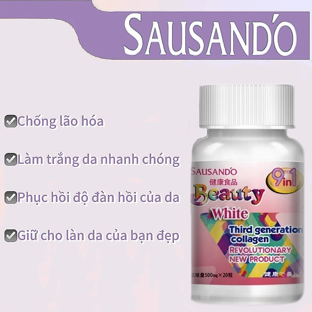 SAUSANDO - CTP Collagen Peptide Capsules, Skin Firming, Pore Shrinking ...