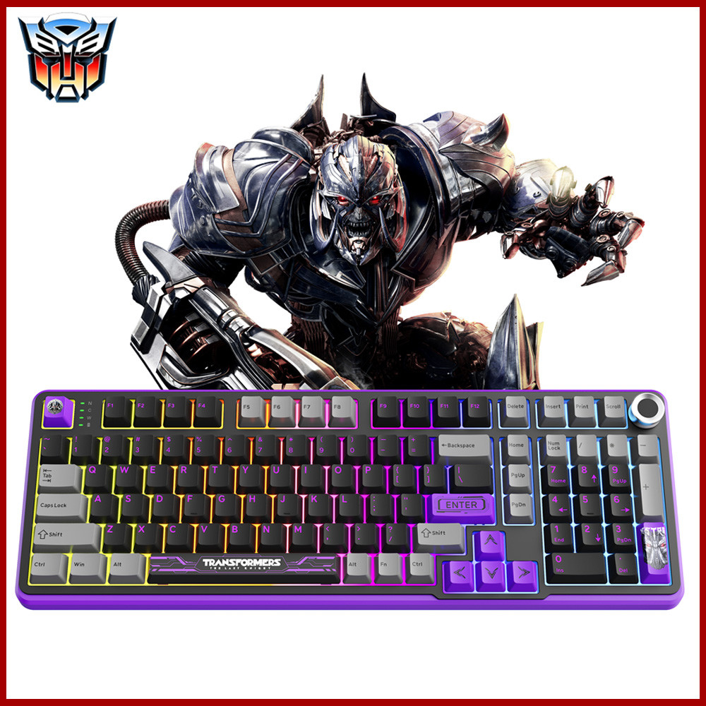 Transformers GK01 Mechanical Keyboard Hot-Swappable 101 Keys Tri-Mode ...