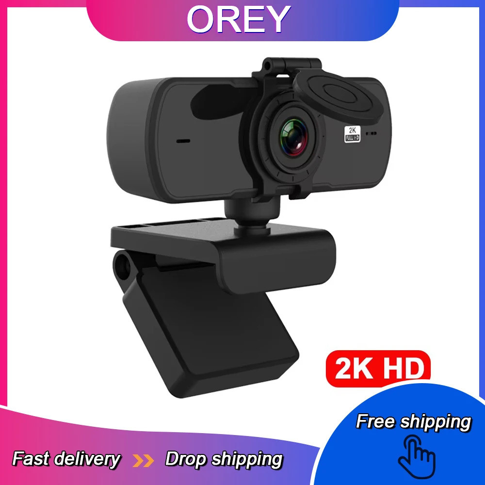 Webcam 2k Full Hd 1080p Web Camera Autofocus With Microphone Usb Web ...