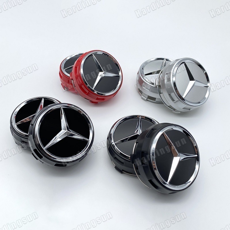 75mm Wheel Cap Center Hub Rim Cap For Mercedes Benz AMG W203 W204 W205 ...
