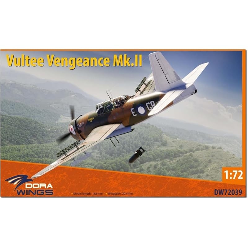 Drawing 1/72 Australian Vultee Vengeance Mk.II Plastic Model DWS72039 ...