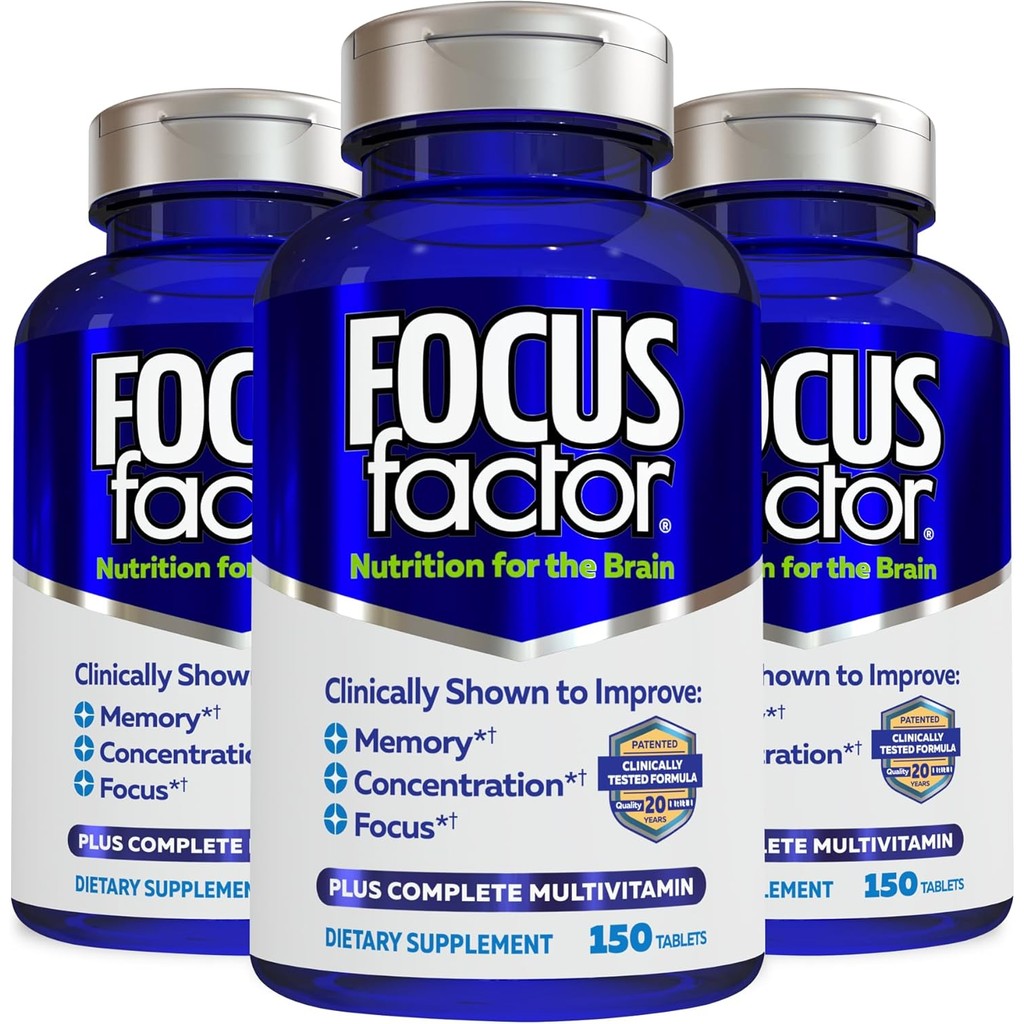 Focus Factor Nutrition for The Brain, Improved Memory & Concentration ...