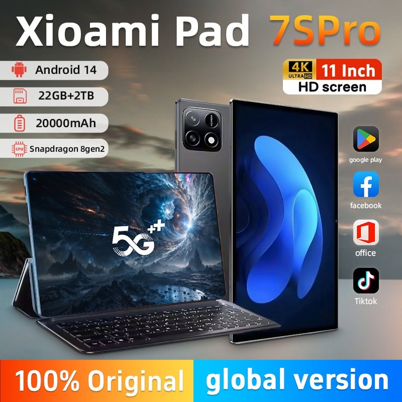 2025 Xi Tablet Android 14 Pad 7S Pro Tablet Snapdragon 888 Pro 16GB 1TB ...