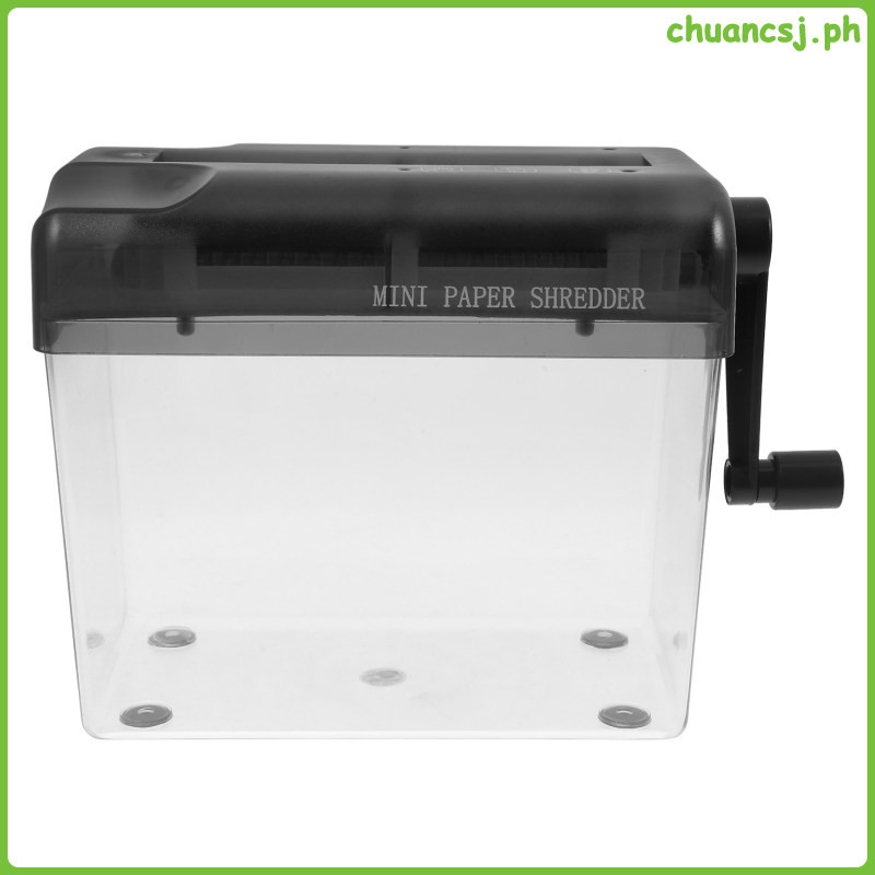 Office Desk Hand-cranked Paper Shredder Small Document Manual ...