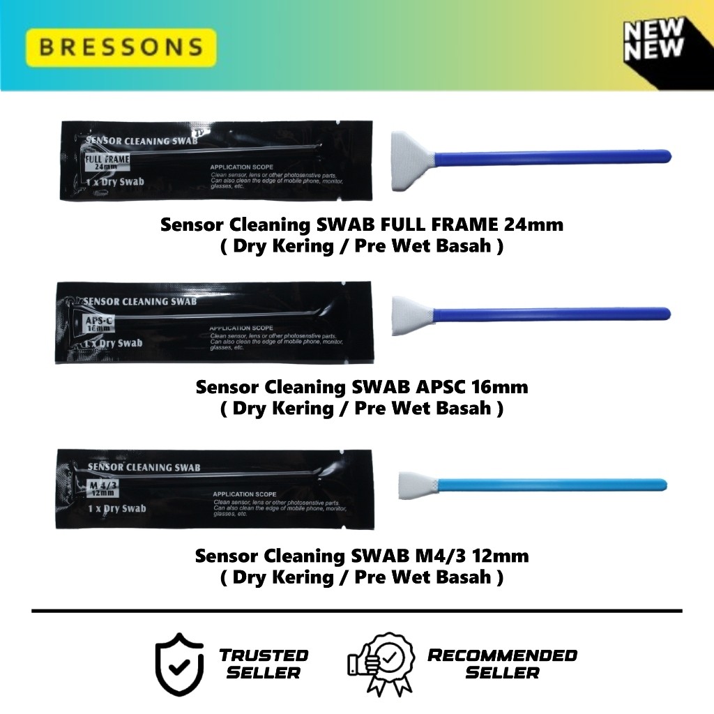 Swab Cleaning CMOS Cleaner Camera Sensor 16mm APSC APS-C 24mm Full ...