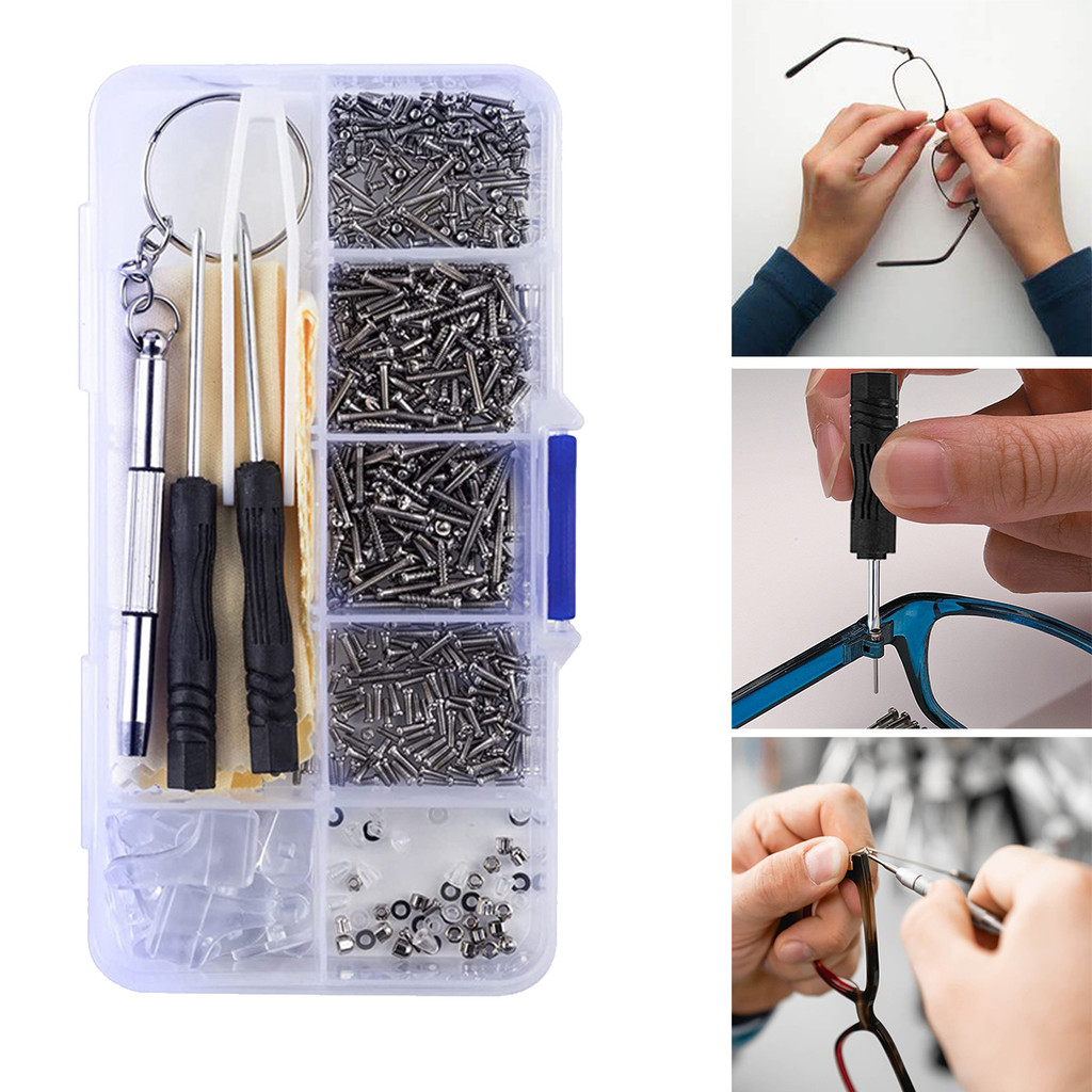 Assorted Kit Watch Tiny Screws Glasses Nuts Eyeglass Nose Pads Glasses ...