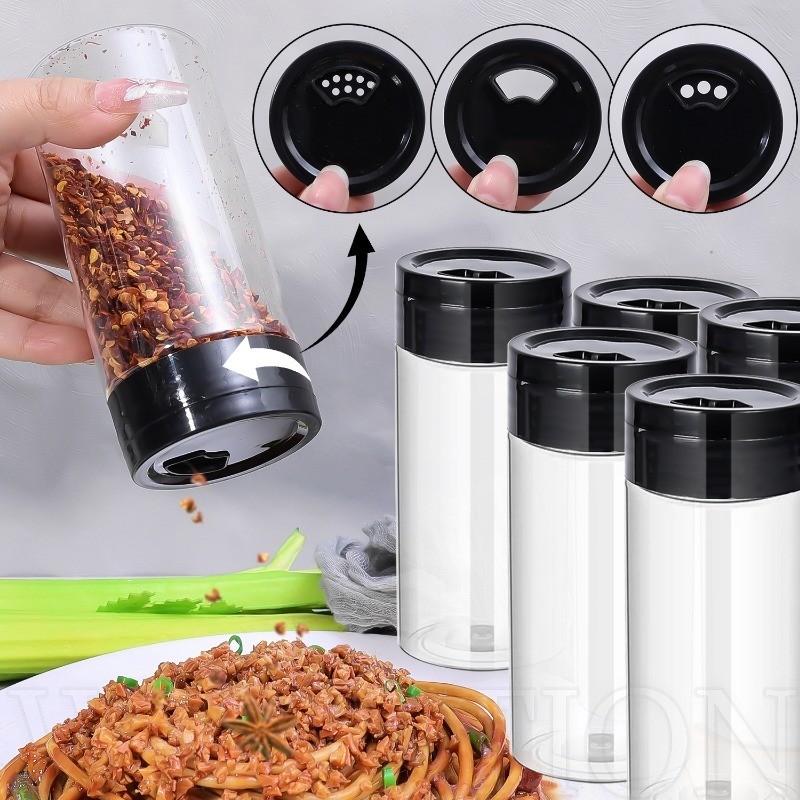 Seasoning Containers with Shaker Lid - Adjustable, Large Capacity ...