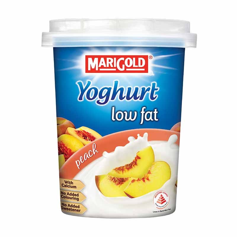 Marigold Low Fat Yoghurt Peach 130g | Shopee Singapore