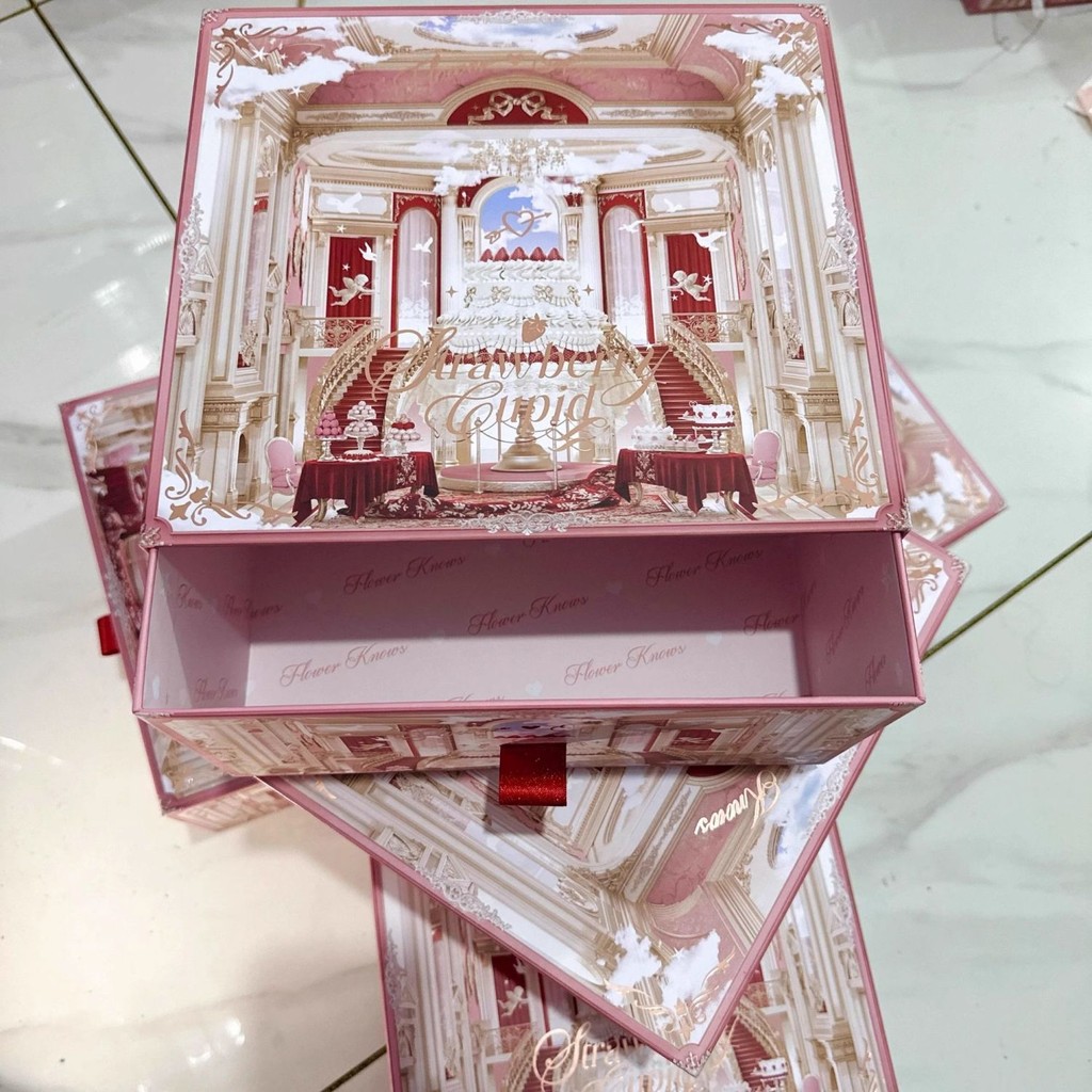 Know Drawer Box Strawberry Cupid Series Drawer Gift Box (Empty Box ...