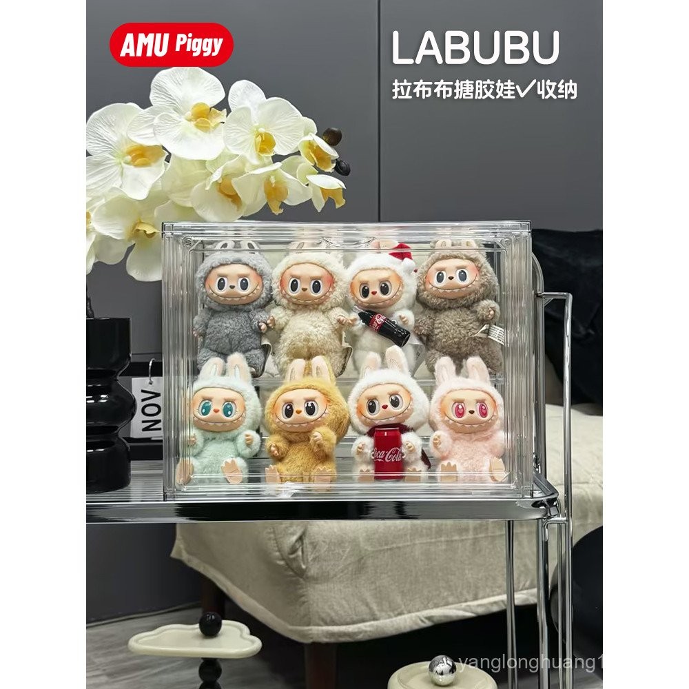 labubu Display Case Transparent Acrylic Stand Labubu Vinyl Doll Pop ...