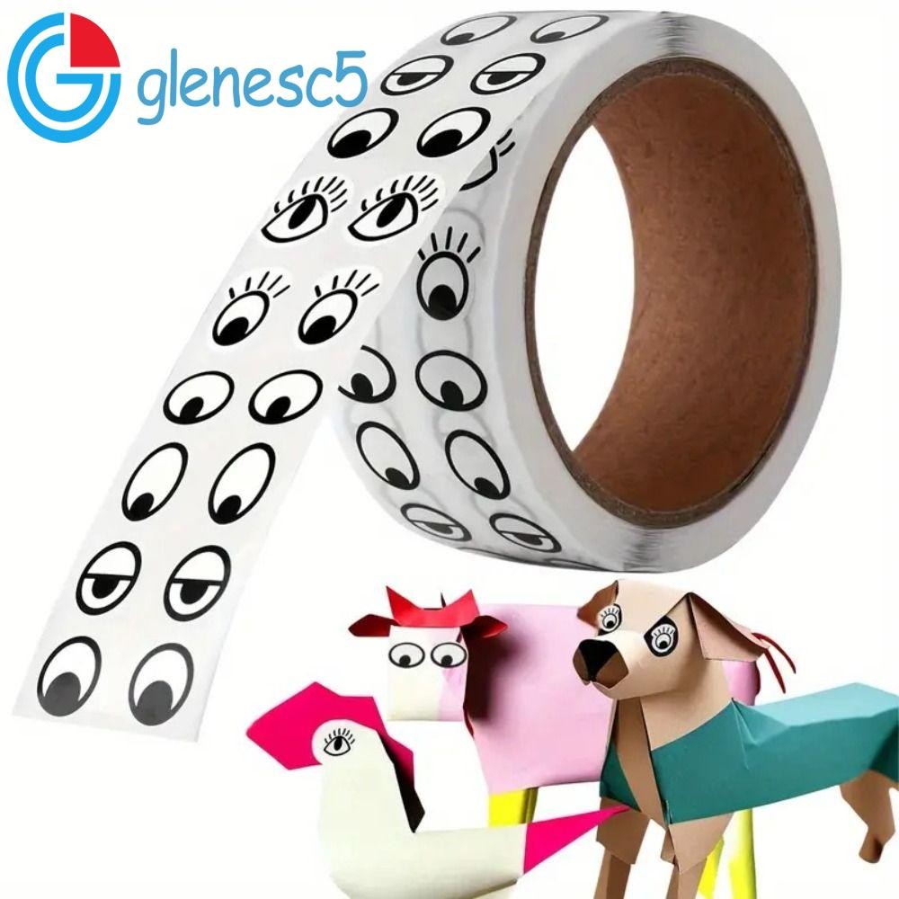 GLENES 1000pcs/roll Premium Eye Stickers, Self-Adhesive Gifting Mini ...