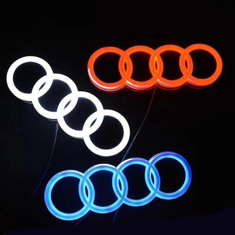AUDI 4D refitted LED lamp car front logo Light for AUDI A3 A4 A5 A6 A7 A8 S3 S4 S5 S6 S7 Q3 Q5 ...