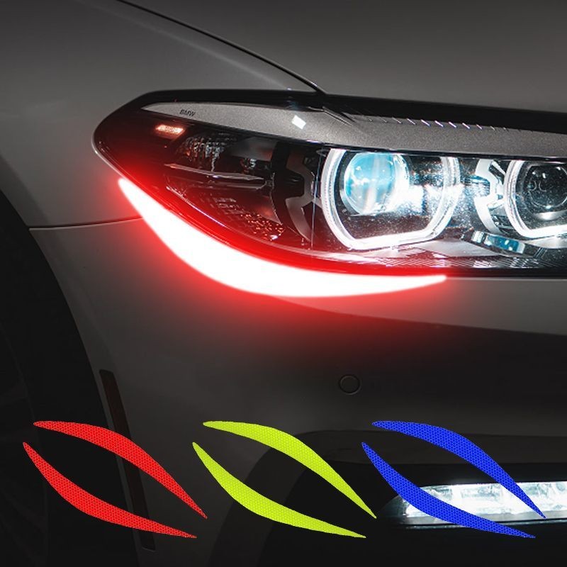 Car Modified Universal Car Stickers Light Eyebrow Stickers Headlight ...