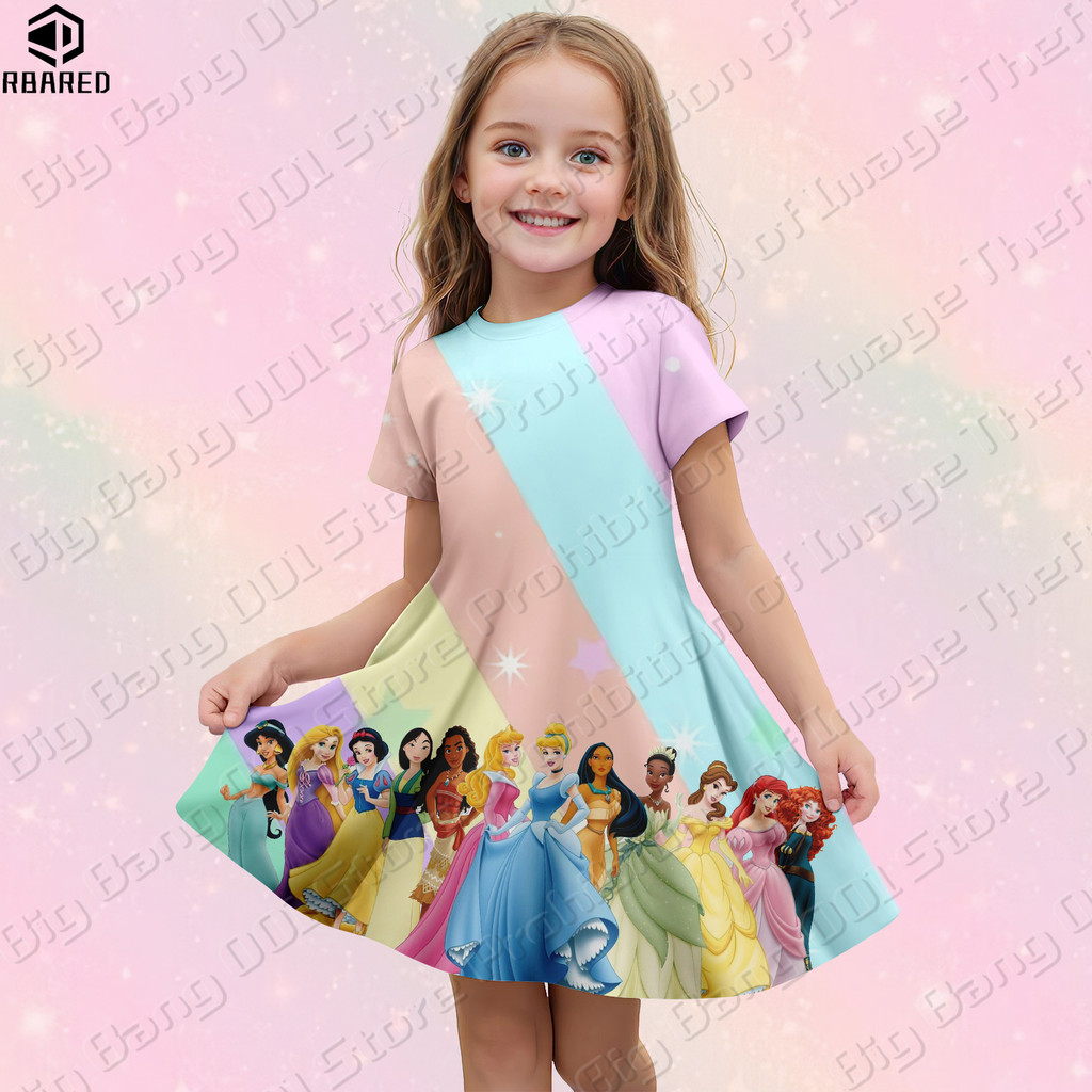 MINISO Disney Princess Series New Summer Children Dresses Sundress ...