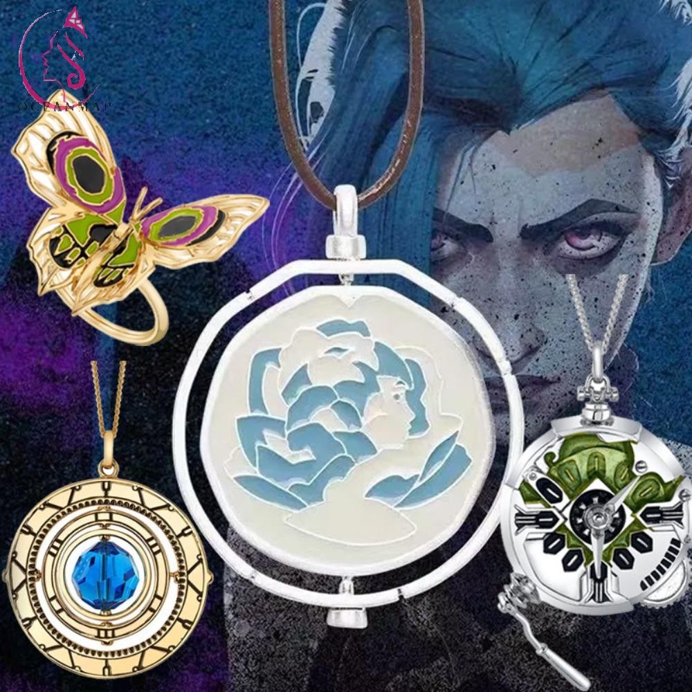 OCEANMAP Jinx Ekko Necklace Ring, LOL Arcane Season 2 League of Legends ...
