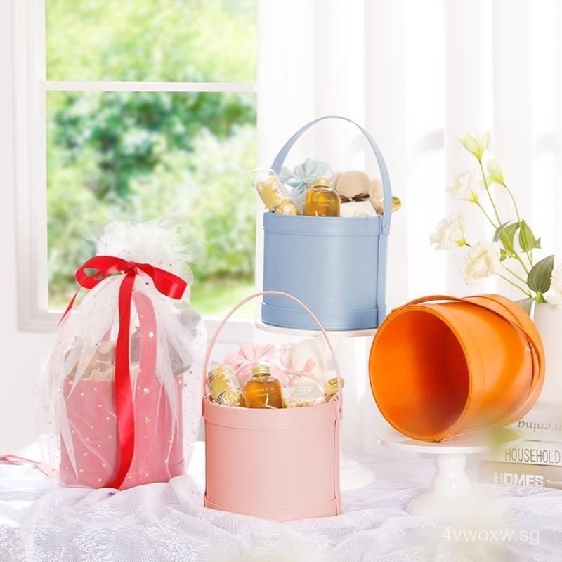 Companion Gift Box Mini Round Hand Bucket Baby Full-Year Gift ...