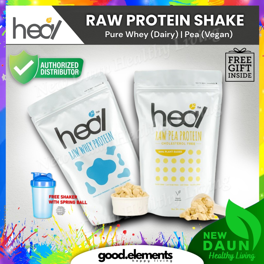 HEAL Raw Protein Isolate Unflavored Vegan Pea Protein Plant Based ...
