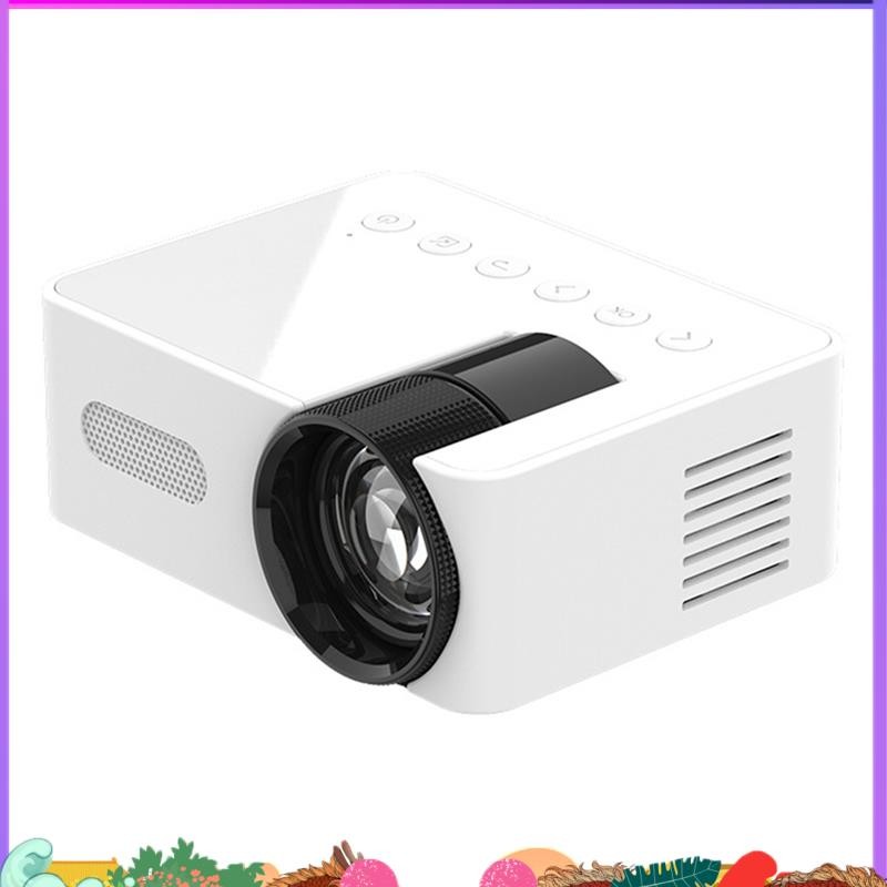 YT100 White Mini Home Projector Projector Portable Mini Home Theater ...