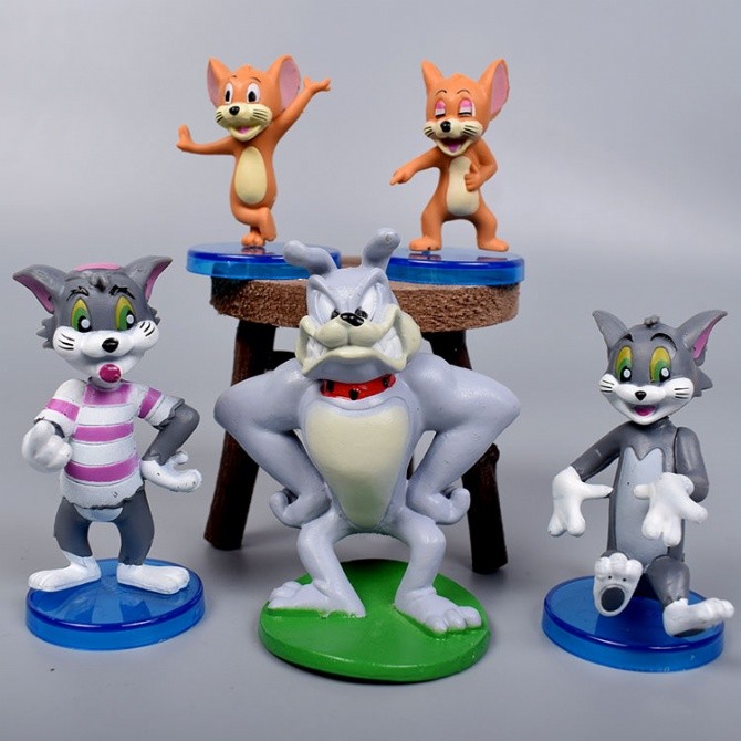 Tom and Jerry Figurine Set / Cake Topper | Shopee Singapore