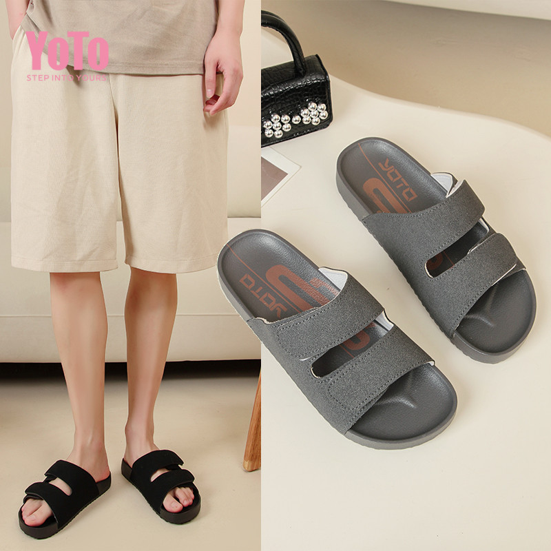 YOTO New Men's Double-Strap Velcro Sandals Comfortable And Casual ...