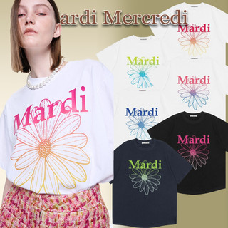 24-hour delivery MARDI Mercredi T-shirt Flower mardi Gradation 100% ...