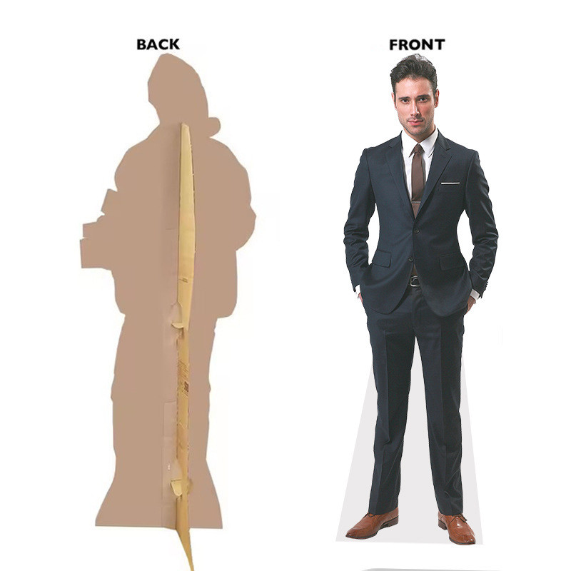 Cardboard Portrait Display Rack standee Promotional Billboard Shopping ...