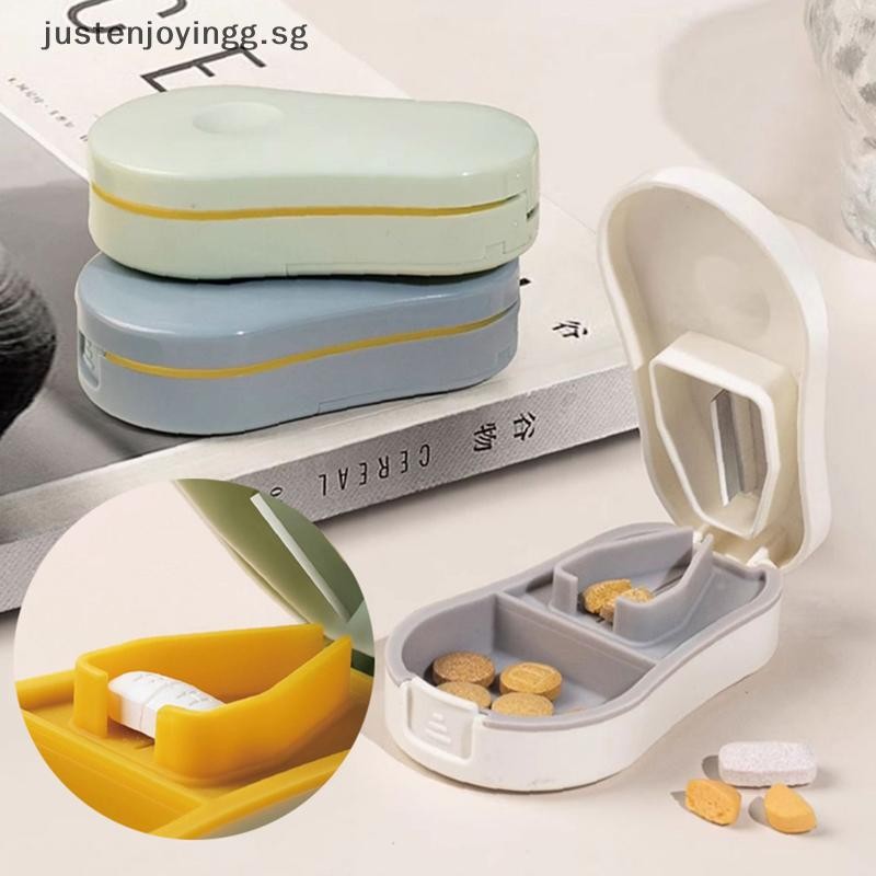 # BEAUTY # Precise Pill Cutter Splitter Divide Pill Storage Box ...
