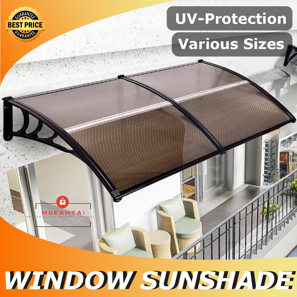 Awning Roof Outdoor Sunshade Window Rain Cover Sunshield Polycarbonate ...