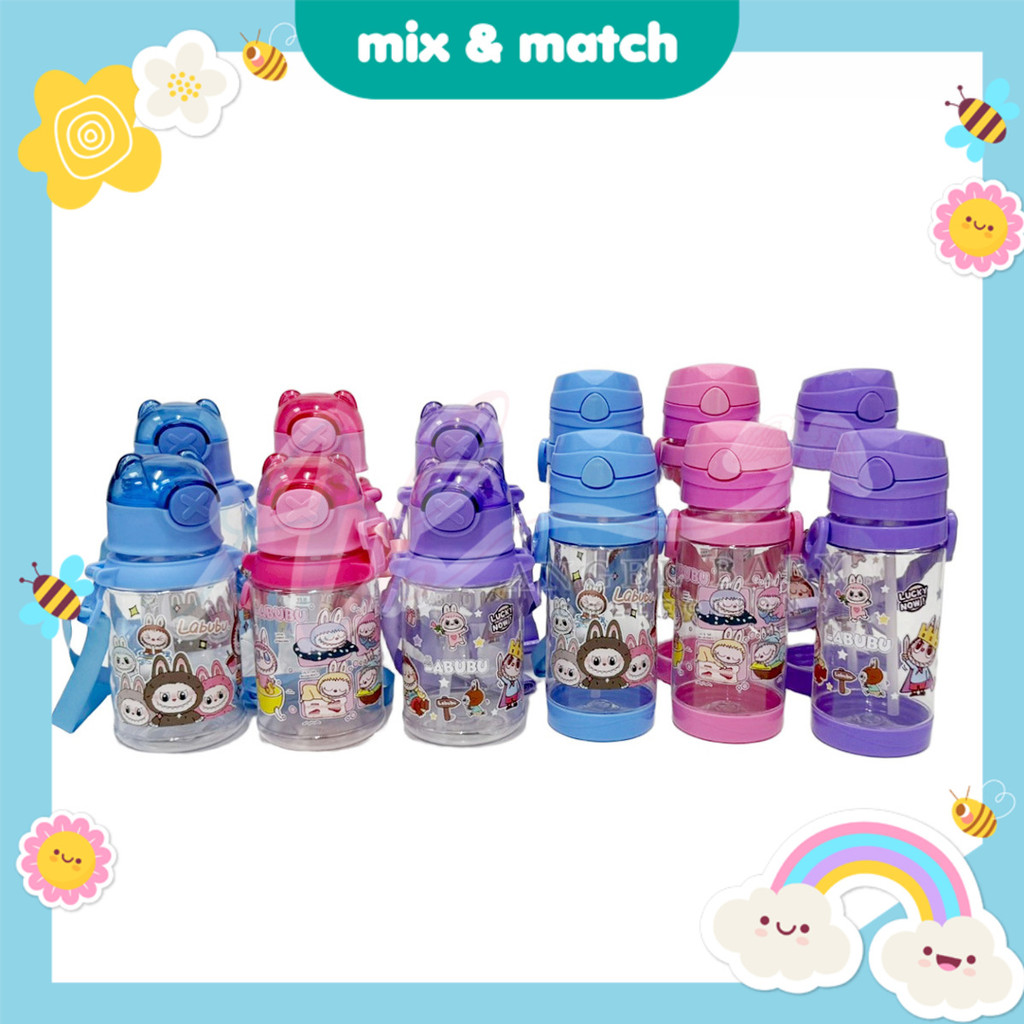 Angel Baby Kids Viral Cartoon Zimomo Labubu Water Bottle 400ML 600ML ...