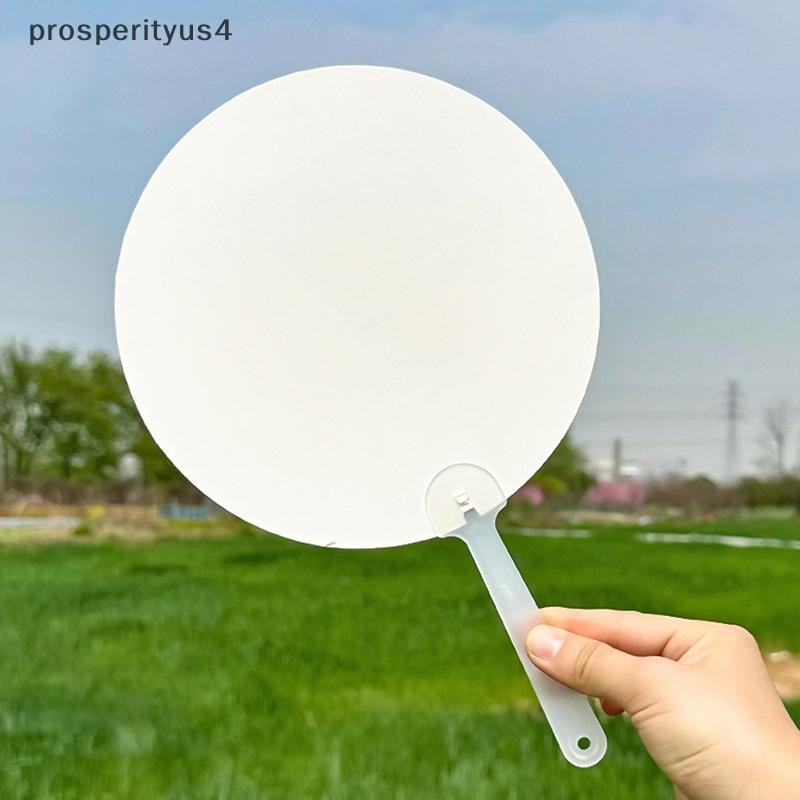 [Prosperityus] 10pcs Round Hand Fan Blank DIY Chinese Hand Fan Stage ...