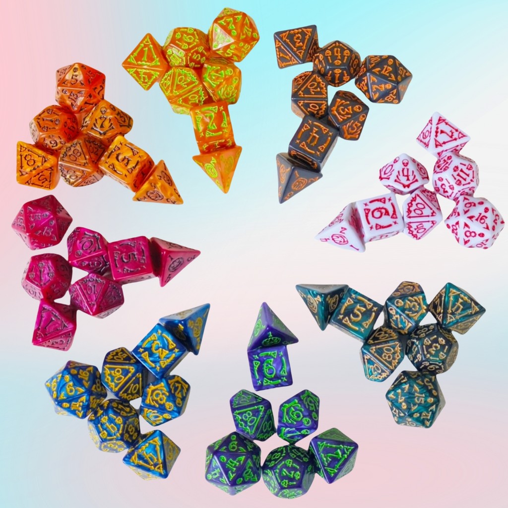 Board Game Accessories Halloween TRPG DND COC TOC D4 D6 D12 D20 | Shopee Singapore