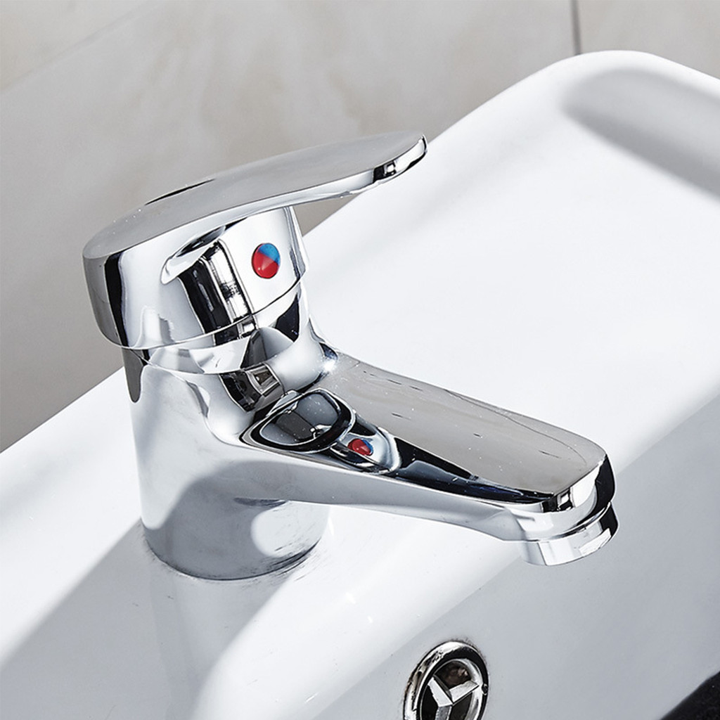 Basin Faucet Polished Chrome Bathroom Faucets Newly Qiaodeng Hot Cold ...