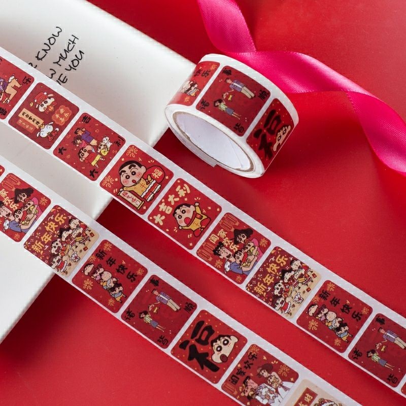Chinese Style New Year Stickers Children Female Cute Festive Stickers ...