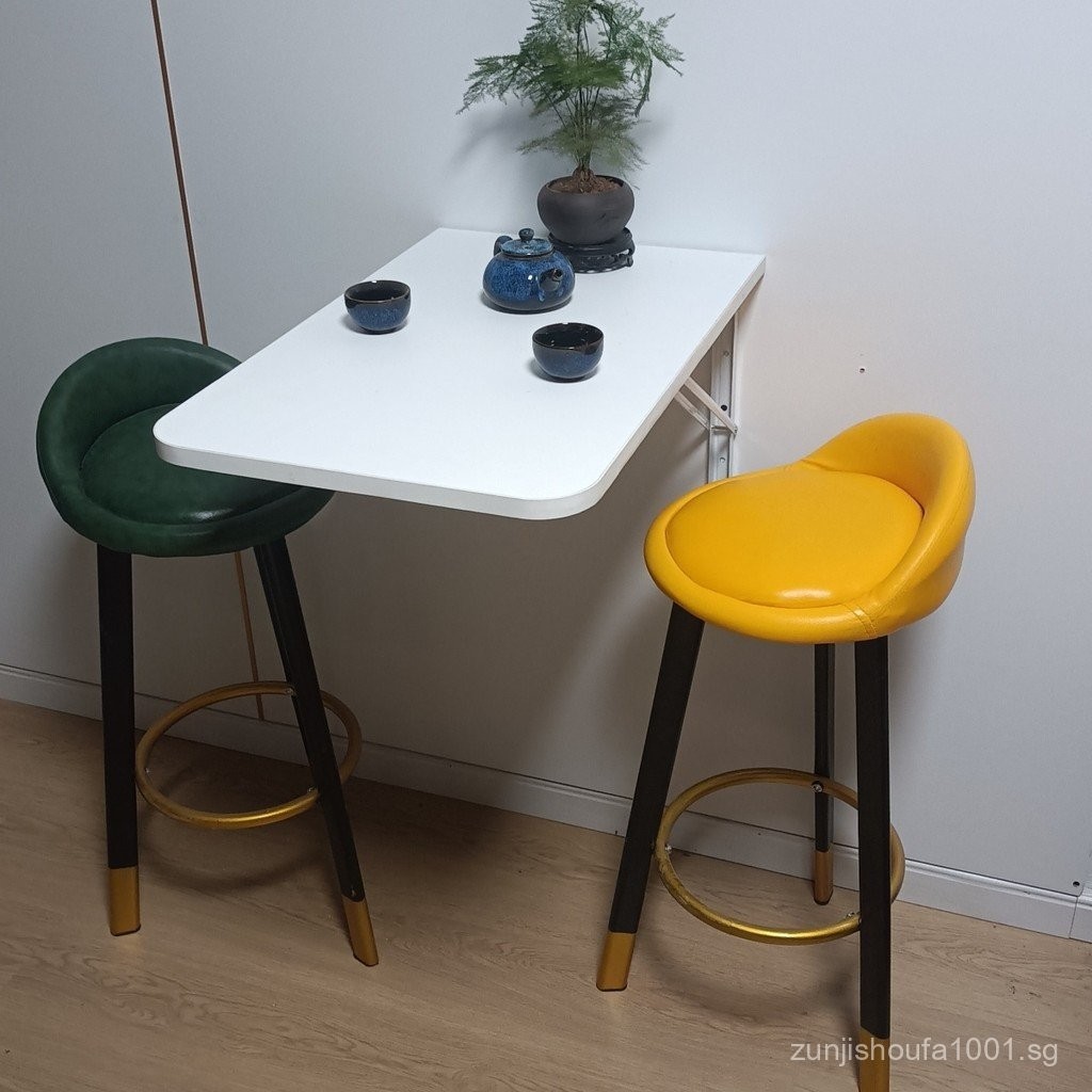 Folding Bar Table Wall-Mounted Table Floating Dining Table Nordic ...