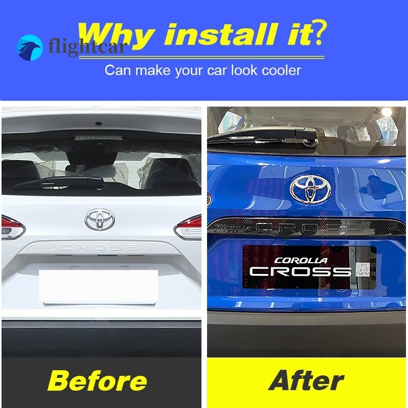 For Toyota Corolla Cross 2021 2022 2023 2024 Body Kit Trunk Rear Tail ...