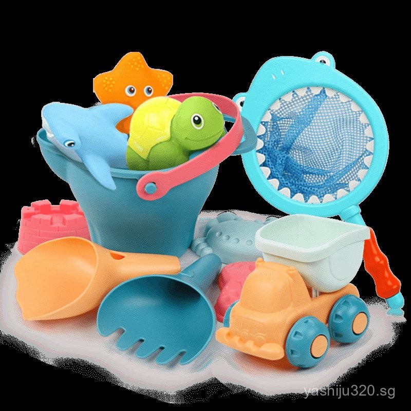 Mini Kids Beach Sand Kit Shovel Rake Bucket Molds Garden Sandpit Play ...