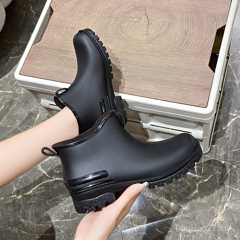 (Ready Stock)Low-top Waterproof and Non-slip Rain Boots,short-tube ...