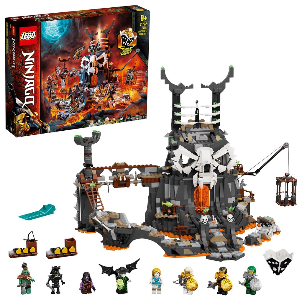 LEGO Ninjago Skull Sorcerer’s Fortress – Building Toy Set with 8 ...