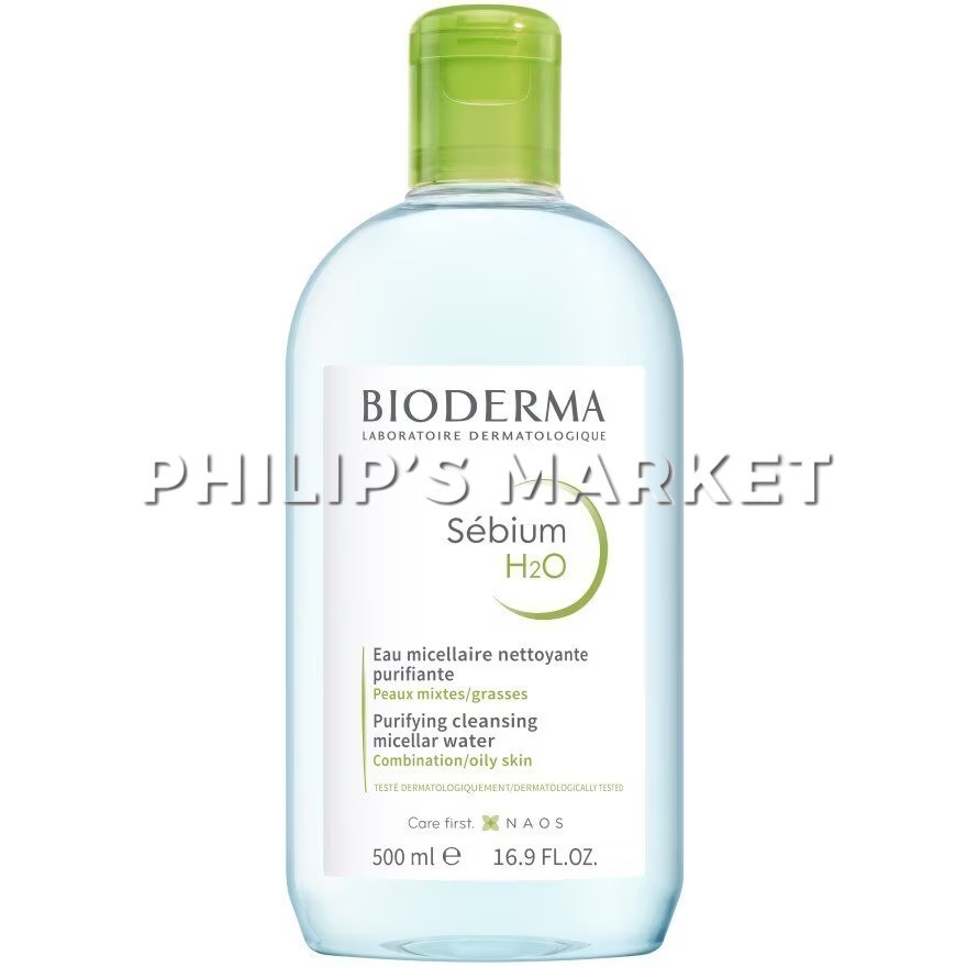 Bioderma Sebium H2O Purifying Micellar Water (Facial Non Rinse Cleanser ...